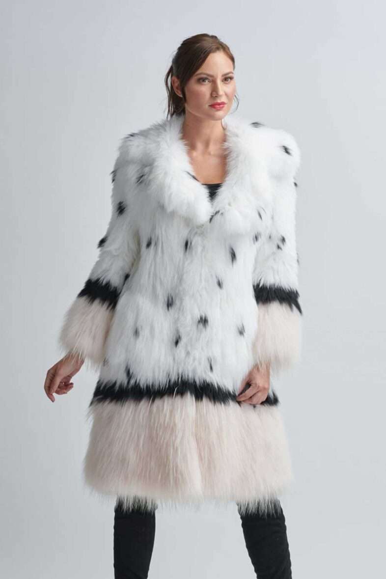 SPOTTED-BLUSH-FOX-KNIT-COAT1 - Alaskan Fur